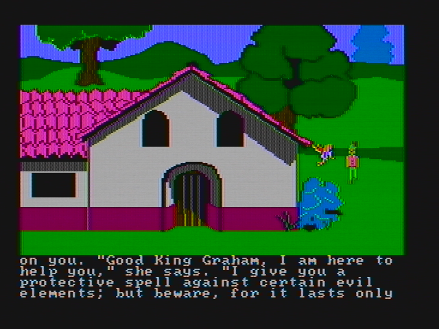 Screenshot of King's Quest II: Romancing the Throne (PC Booter, 1985 ...