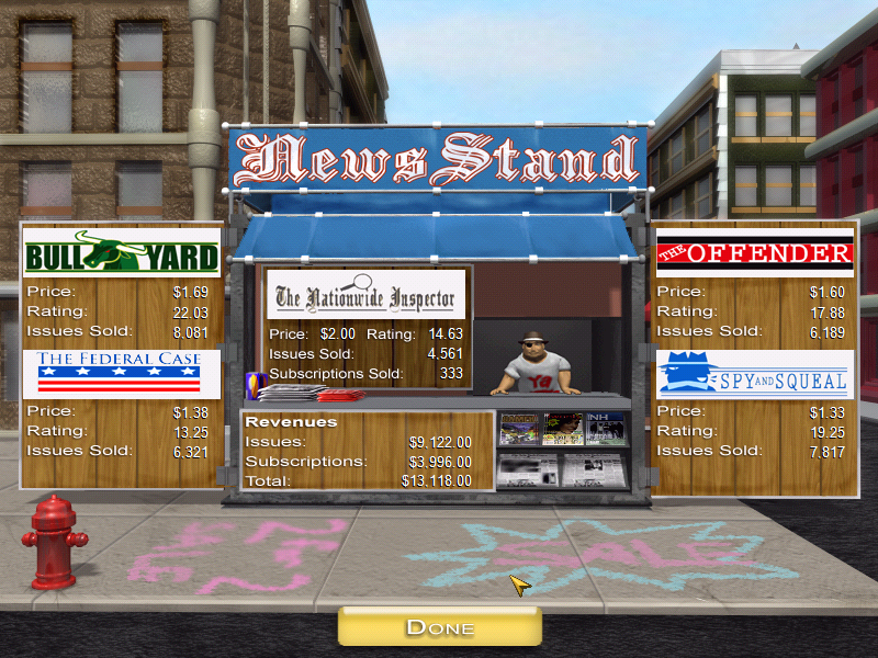 Screenshot of Tabloid Tycoon (Windows, 2005) - MobyGames
