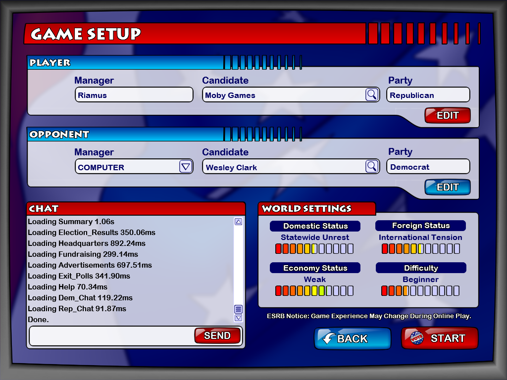 Screenshot of The Political Machine (Windows, 2004) - MobyGames