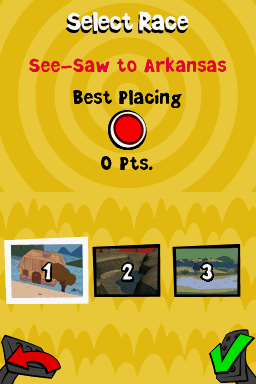 Screenshot of Wacky Races: Crash & Dash (Nintendo DS, 2008) - MobyGames