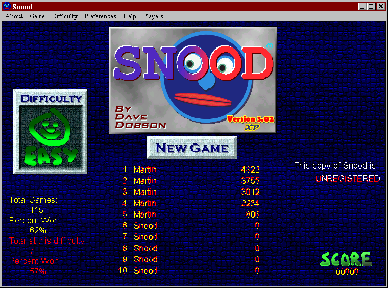 Screenshot of Snood (Windows, 1996) - MobyGames
