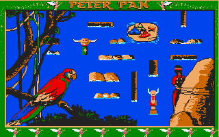 Screenshot of Peter Pan (Amiga, 1988) - MobyGames