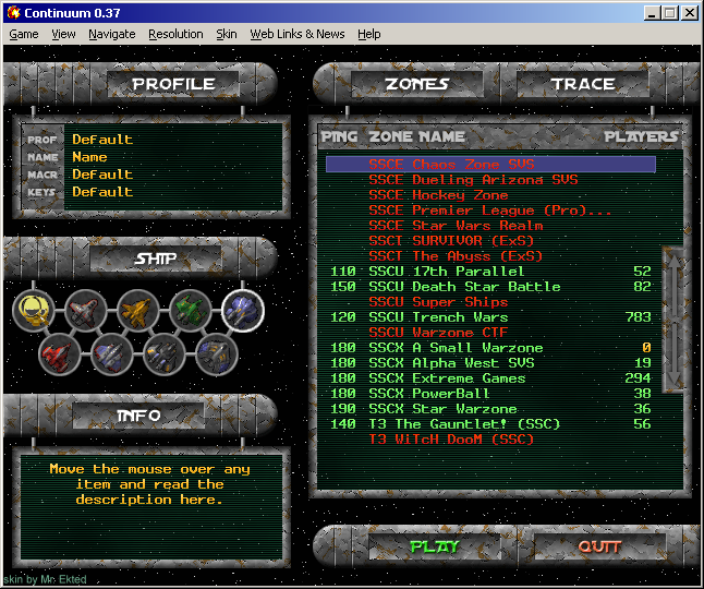 Screenshot of SubSpace (Windows, 1997) - MobyGames