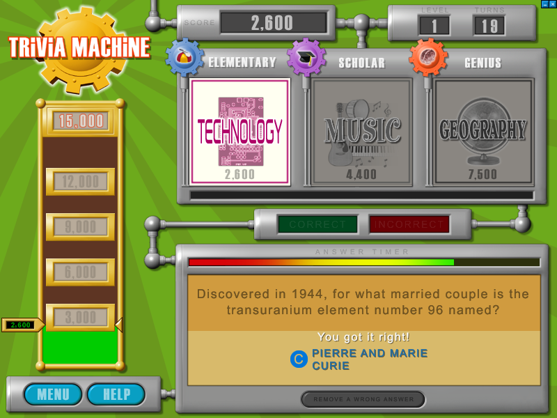 Screenshot of Trivia Machine (Windows, 2004) - MobyGames