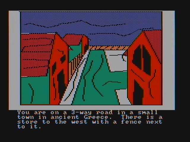 Screenshot of Hi-Res Adventure #4: Ulysses and the Golden Fleece (PC ...