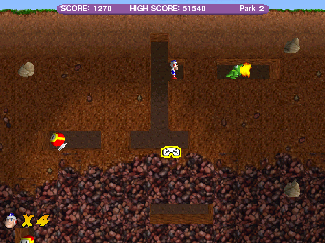 Screenshot of Dig Dug Deeper (Windows, 2001) - MobyGames
