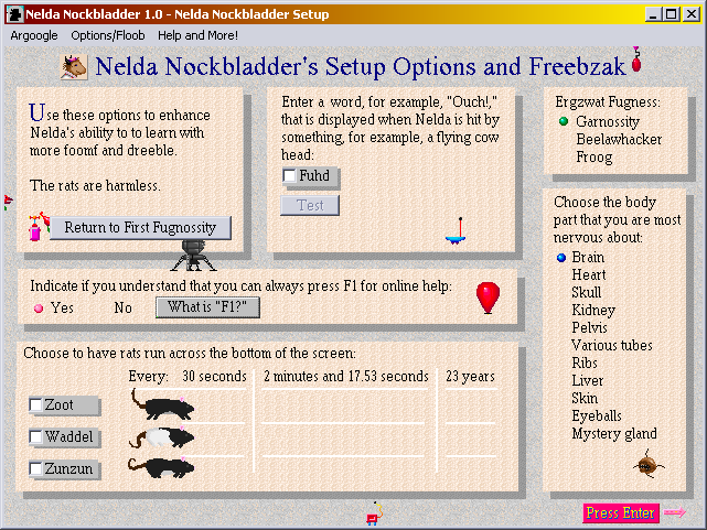 Screenshot of Nelda Nockbladder's Anatomy Lesson (Windows, 1997 ...