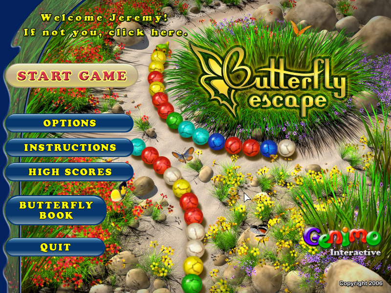 Butterfly Escape screenshots - MobyGames