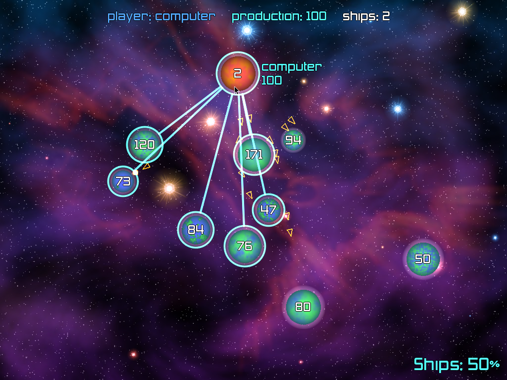 Screenshot of Galcon (Windows, 2006) - MobyGames