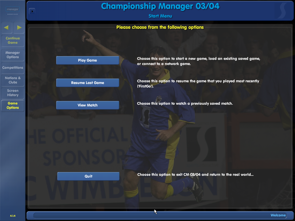 Championship Manager: Season 03/04 screenshots - MobyGames