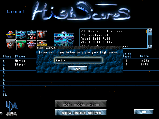 Screenshot of Rival Ball (Windows, 2001) - MobyGames