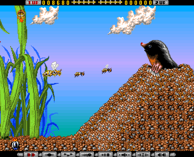Screenshot of Apidya (Amiga, 1992) - MobyGames
