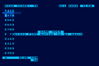 Screenshot of Math*UFO (Atari 8-bit, 1982) - MobyGames