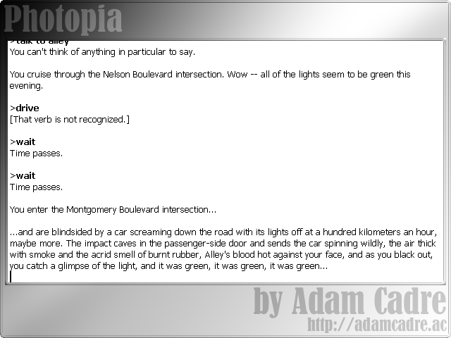 Screenshot of Photopia (Windows, 1998) - MobyGames