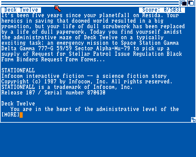 Stationfall screenshots - MobyGames
