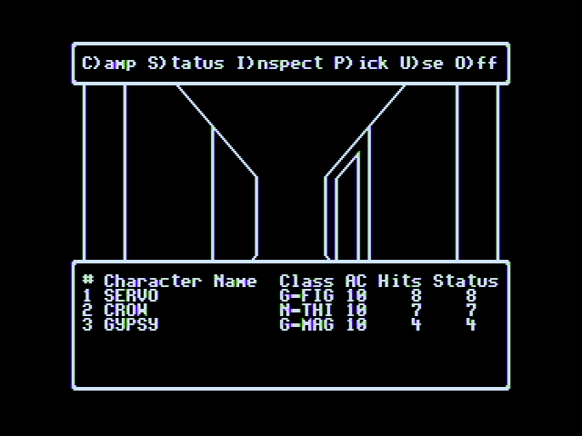 Screenshot of Wizardry V: Heart of the Maelstrom (Apple II, 1988) - MobyGames