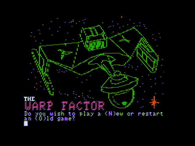 Screenshot of The Warp Factor (Apple II, 1981) - MobyGames