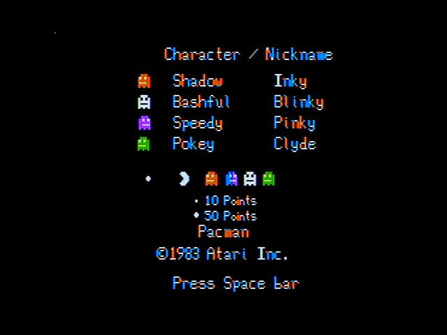 Screenshot of Pac-Man (Apple II, 1980) - MobyGames