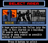 Screenshot of Saban's Power Rangers: Lightspeed Rescue (Game Boy Color ...