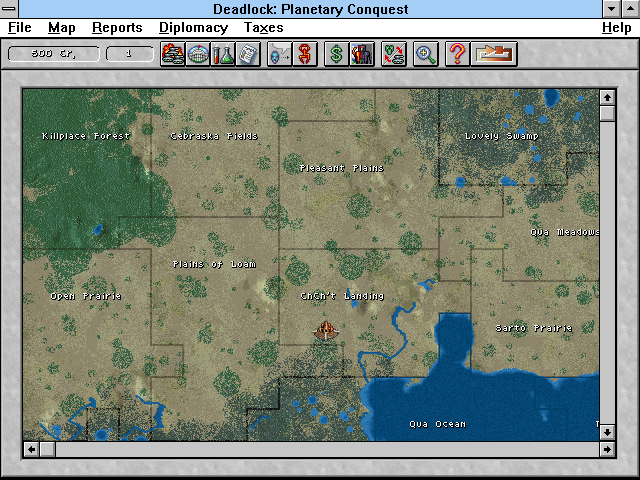 Screenshot of Deadlock: Planetary Conquest (Windows 3.x, 1996) - MobyGames