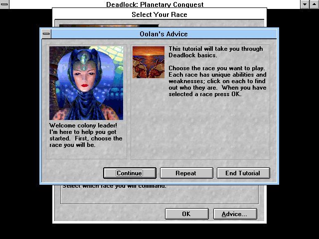 Screenshot of Deadlock: Planetary Conquest (Windows 3.x, 1996) - MobyGames