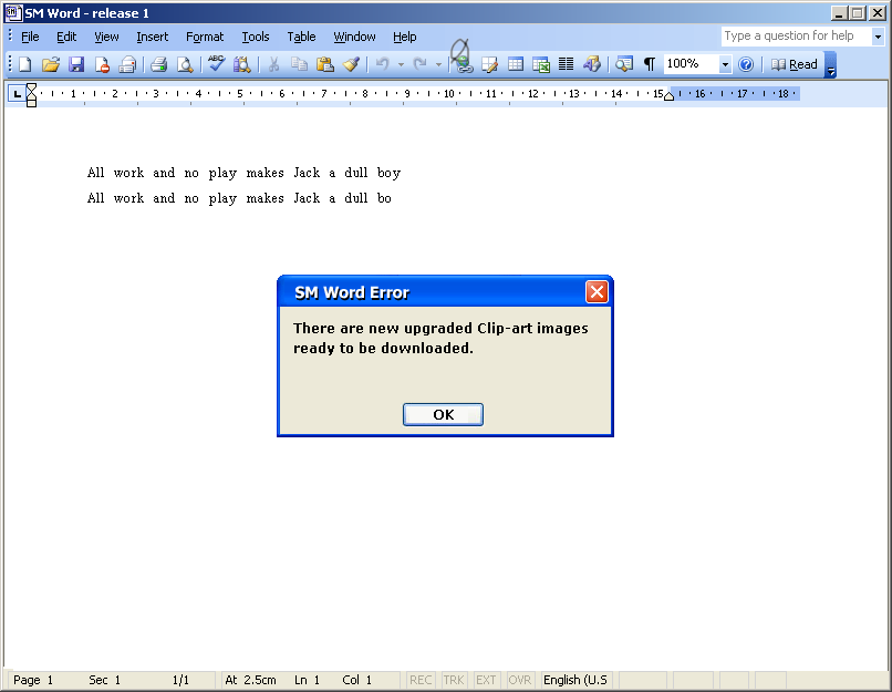 Screenshot of SM Word (Windows, 2007) - MobyGames