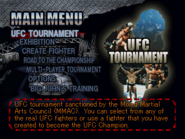 Screenshot of Ultimate Fighting Championship (PlayStation, 2000 ...