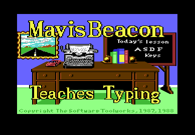 Screenshot of Mavis Beacon Teaches Typing! (Commodore 64, 1987) - MobyGames