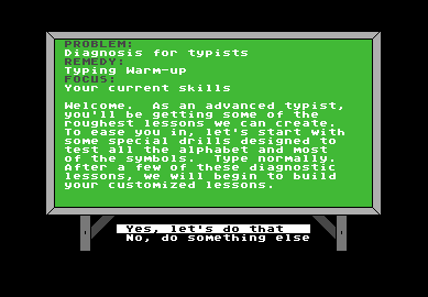 Screenshot of Mavis Beacon Teaches Typing! (Commodore 64, 1987) - MobyGames
