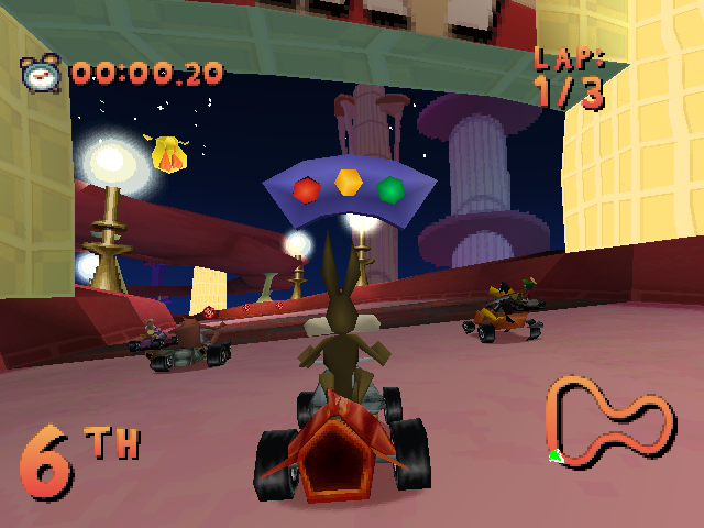 Screenshot of Looney Tunes Racing (PlayStation, 2000) - MobyGames