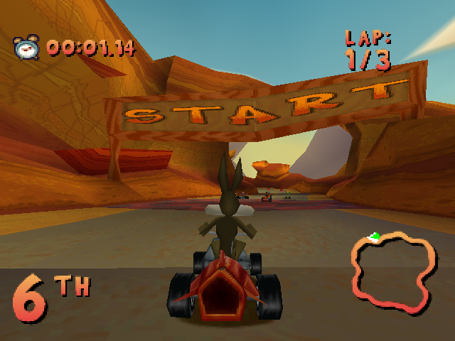 Screenshot of Looney Tunes Racing (PlayStation, 2000) - MobyGames