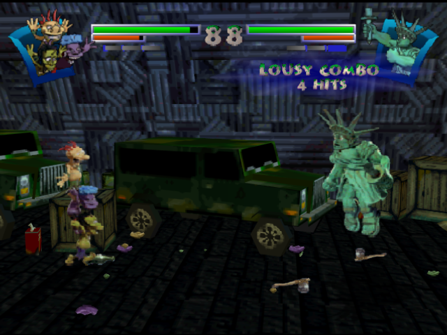 Screenshot of Clay Fighter: Sculptor's Cut (Nintendo 64, 1998) - MobyGames