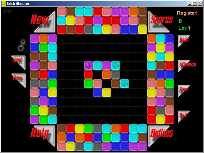 Screenshot of BrickShooter (Windows, 1999) - MobyGames