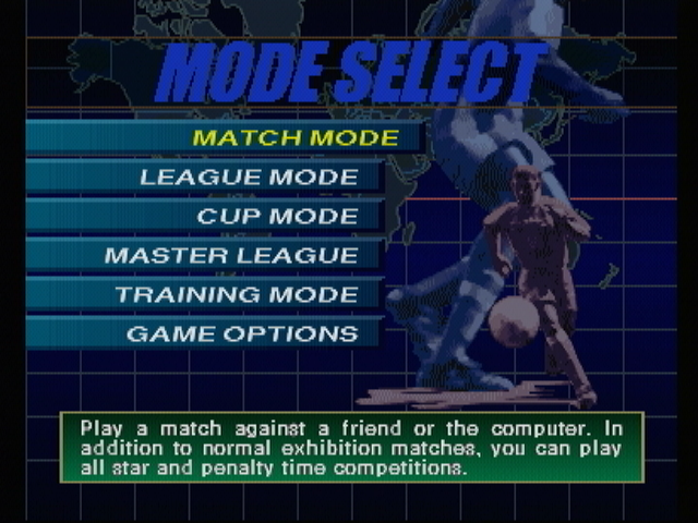 Screenshot of ISS Pro Evolution (PlayStation, 1999) - MobyGames