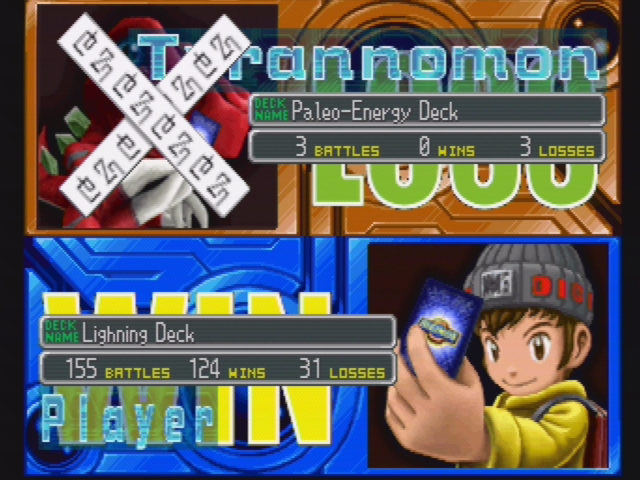 Screenshot of Digimon Digital Card Battle (PlayStation, 2000) - MobyGames