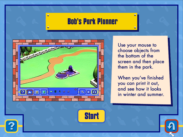 Screenshot of Bob the Builder: Bob Builds a Park (Windows, 2002) - MobyGames