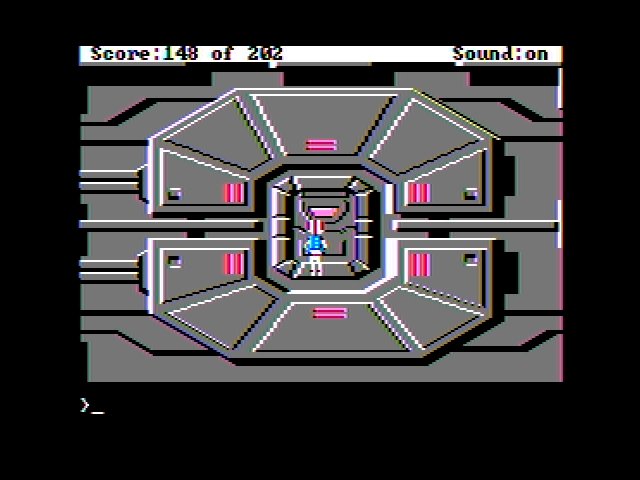 Screenshot of Space Quest: Chapter I - The Sarien Encounter (Apple II ...