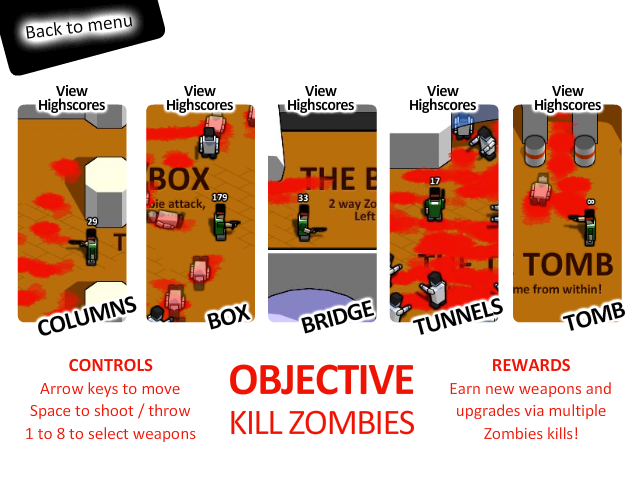 Screenshot of Boxhead: The Rooms (Browser, 2006) - MobyGames