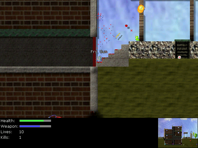 Screenshot of Liero Xtreme (Windows, 2003) - MobyGames