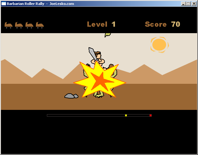 Screenshot of Barbarian Roller Rally (Windows, 2005) - MobyGames