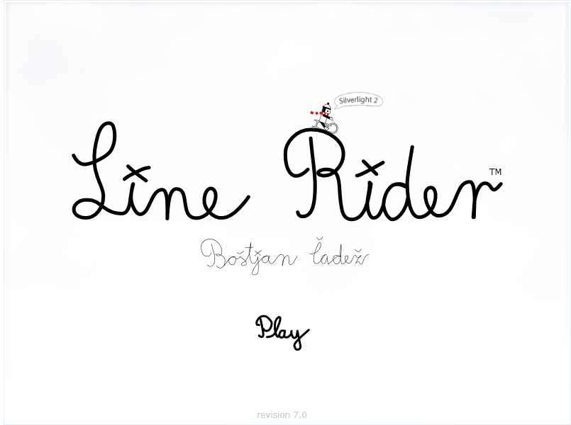 Screenshot of Line Rider (Browser, 2006) - MobyGames