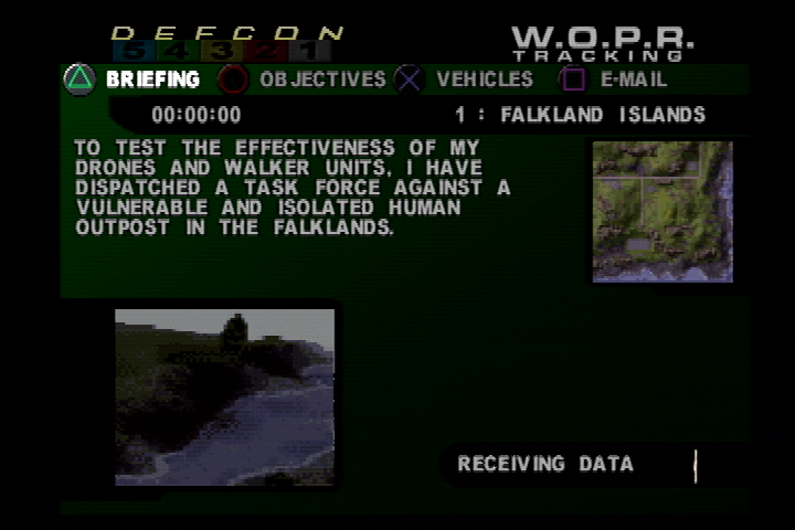 Screenshot of WarGames: DEFCON 1 (PlayStation, 1998) - MobyGames