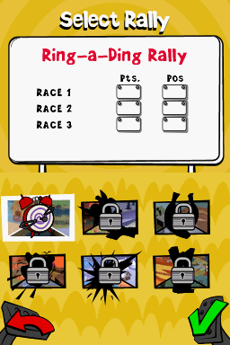 Screenshot of Wacky Races: Crash & Dash (Nintendo DS, 2008) - MobyGames