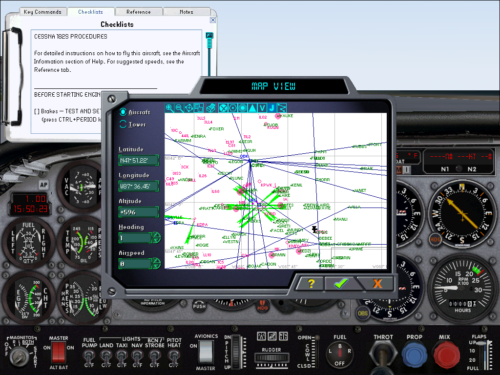 Screenshot of Microsoft Flight Simulator 2000 (Windows, 1999) - MobyGames