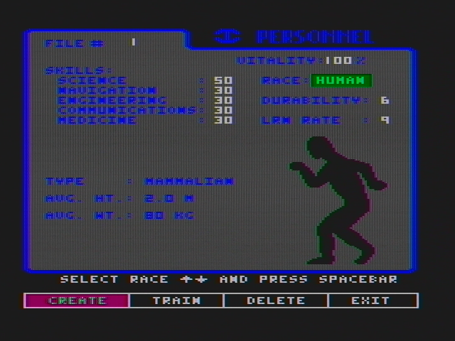 Screenshot of Starflight (DOS, 1986) - MobyGames
