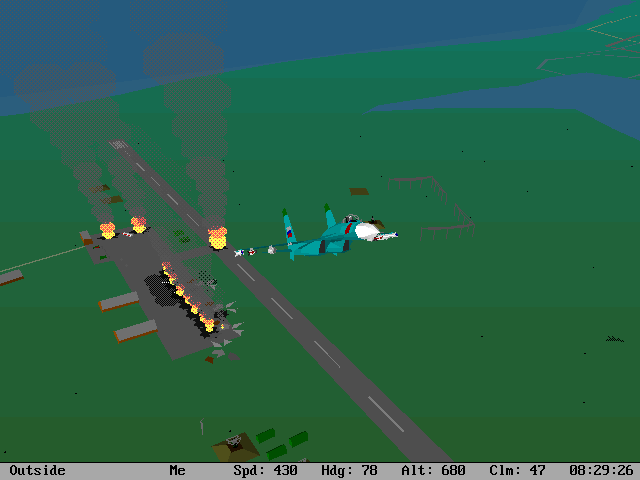 Screenshot of Su-27 Flanker (Windows, 1995) - MobyGames