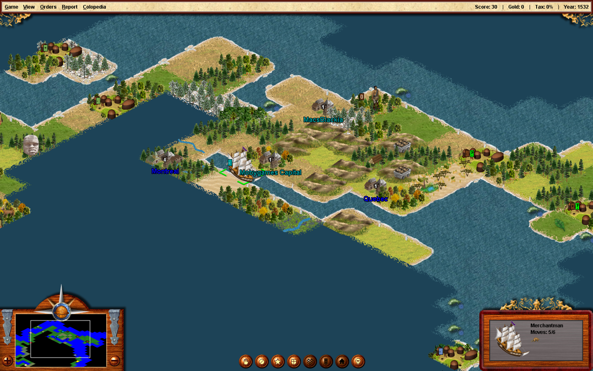 Screenshot of FreeCol (Windows, 2003) - MobyGames