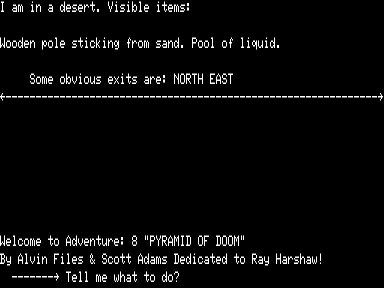 Screenshot of Pyramid of Doom (TRS-80, 1979) - MobyGames