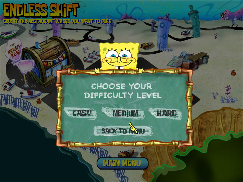 Screenshot of SpongeBob SquarePants: Diner Dash (Windows, 2006) - MobyGames