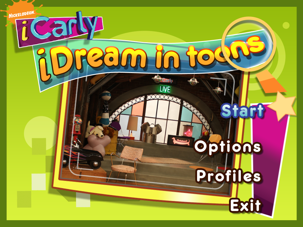 Screenshot of iCarly: iDream in Toons (Windows, 2009) - MobyGames